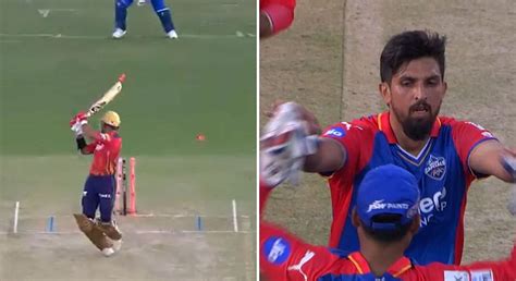Watch Ishant Sharmas Fiery Celebration After Castling Shikhar Dhawan