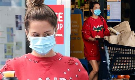 Brooke Burke 49 Is Casual Chic In An Oversize Red Sweater As She Goes