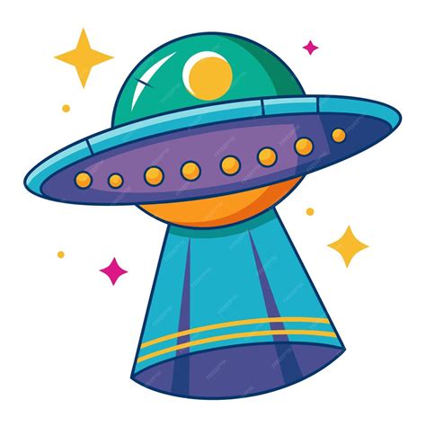 Ufo Clipart Cartoon Style Vector Illustration Premium Ai Generated Vector