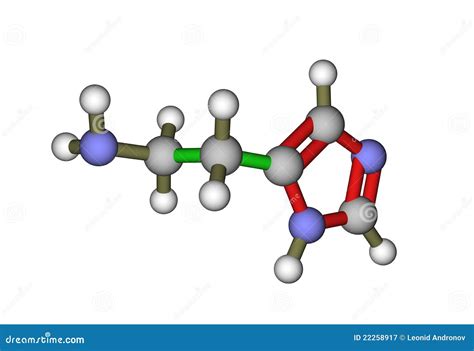 The Molecule Of Histamine Stock Illustration Illustration Of