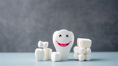 Illustrating The Importance Of Dental Care Or Tooth Care On A Textured