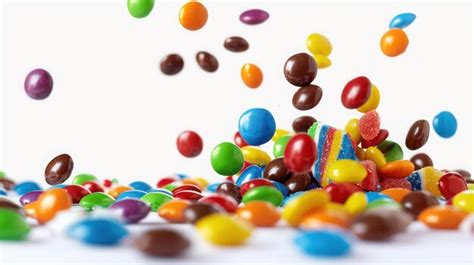 Vibrant Candy Explosion With Colorful Sweets Bursting From All Directions In Playful Scene