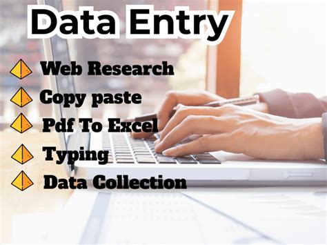 Data Entry Web Research Typing Copy Paste Data Collection Upwork