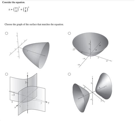 Solved Consider the equation Z z ² ² Choose the Chegg com