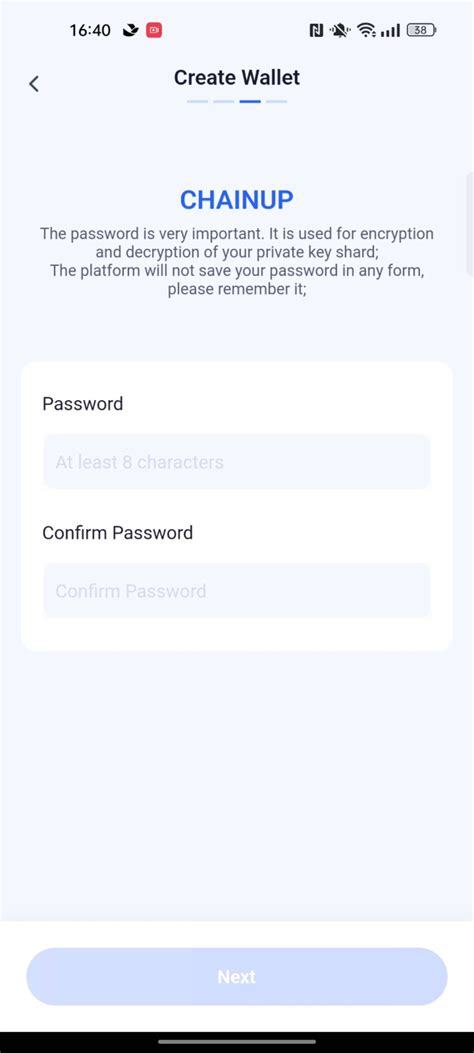 Create MPC System ChainUp Custody