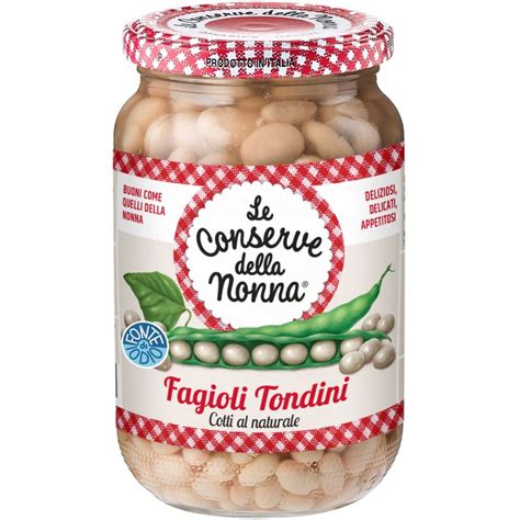 Le Conserve Della Nonna Fagioli Tondini Legumi Lessati Gr 360