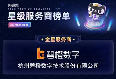 碧橙数字综合实力再度出圈，荣获天猫金星服务商 哔哩哔哩