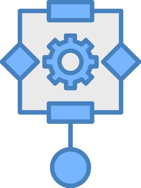 Algorithm Line Filled Blue Icon 43590382 Vector Art At Vecteezy