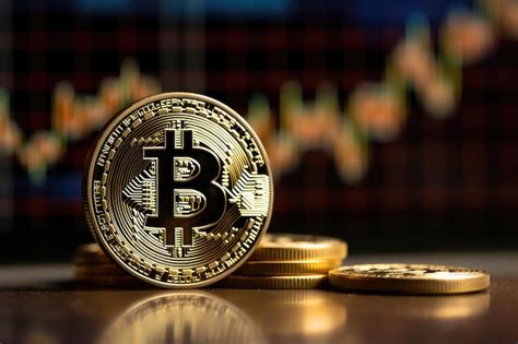 Premium AI Image Virtual Cryptocurrency Bitcoin And Stock Market