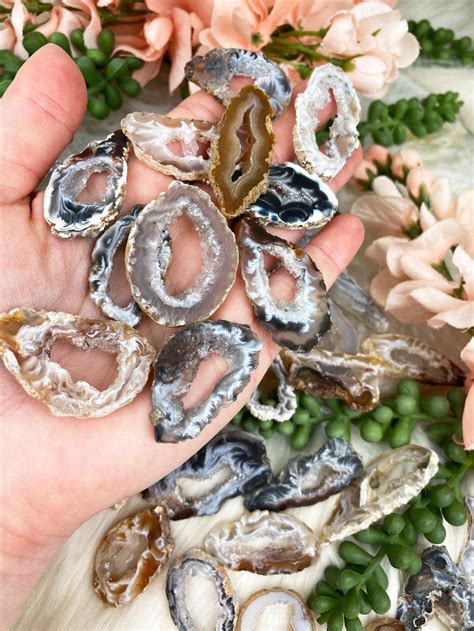 Oco Geode Mini Slices From Brazil Great For Jewelry Making Contempo Crystals