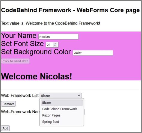 explaining webforms in asp core
