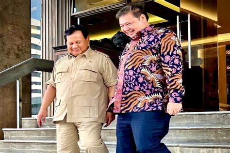 Airlangga Akui Sering Bertemu Prabowo Ini Yang Dibahas