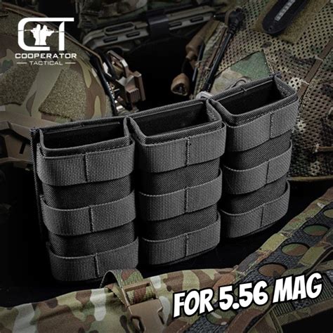 Fast Triple 5 56mm Magazine Pouch Built In Kydex Insert Tactical Molle