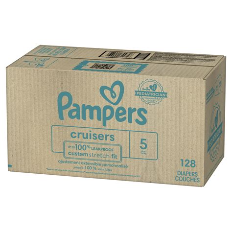 Pampers Cruisers Active Diapers Size 5 128 Count With Custom Stretch