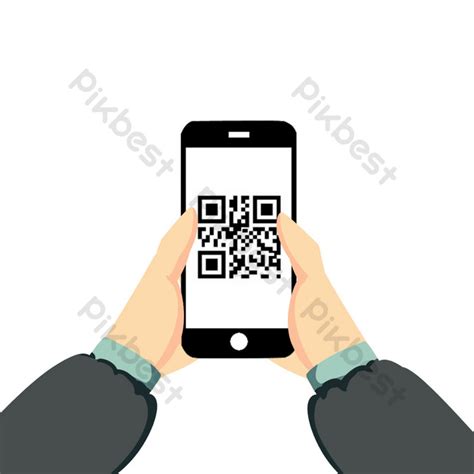 手機掃描二維碼手繪圖案免費下載 Ai 元素素材免費下載 Pikbest