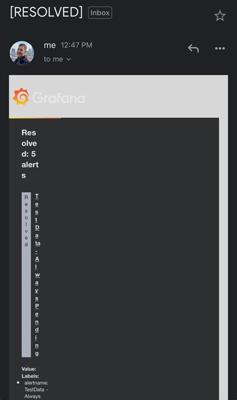Alerting Email Notification Styles Are Broken For Multiple Alerts · Issue 44501 · Grafana