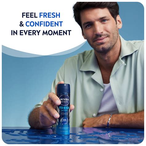 NIVEA MEN Fresh Active Deodorant Long Lasting Freshness