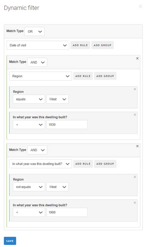 Dynamic Filters For Interviews