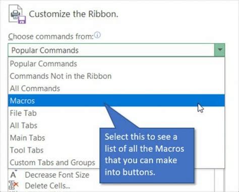 How To Add Macro Buttons To The Excel Ribbon Or Quick Access Toolbar Excel Campus