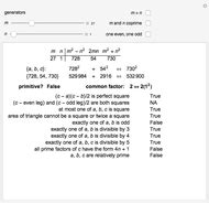 Generator Of Pythagorean Triples Wolfram Demonstrations Project