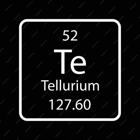 Premium Vector Tellurium Symbol Chemical Element Of The Periodic