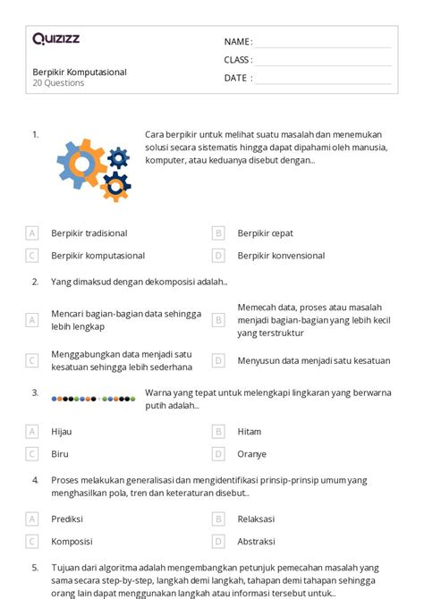50 Lembar Kerja Angka Serupa Untuk Kelas 7 Di Quizizz Gratis And Dapat Dicetak