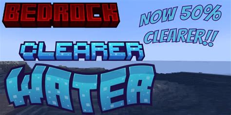 Clearer Water Bedrock Minecraft Texture Pack