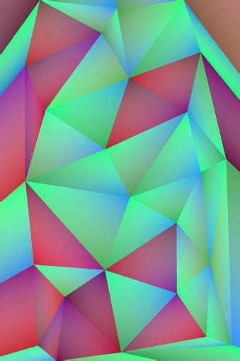 Multicolor Geometric Triangular Low Poly Abstract Background Stock Illustration Download Image
