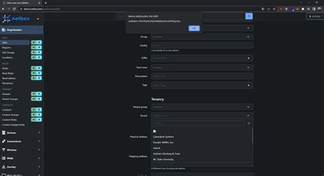 Stored Cross Site Scripting Vulnerability In Create Tenants Function In Netbox Issue