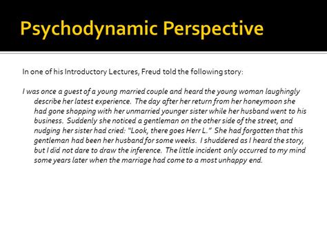 Psychodynamic Psychology