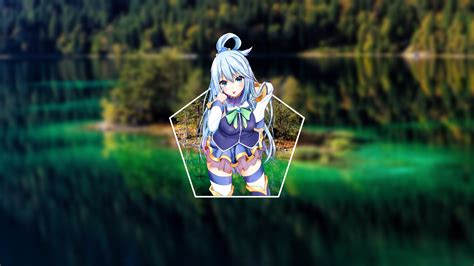 Wallpaper Picture In Picture Anime Girls Aqua Konosuba Kono