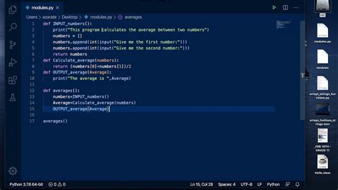 Modules Python Code Implementation Youtube