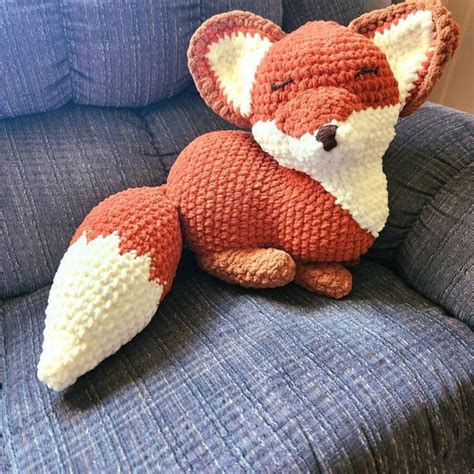 Crochet Pattern Flinn The Fox Crochet Amigurumi Stuffed Animal Plush