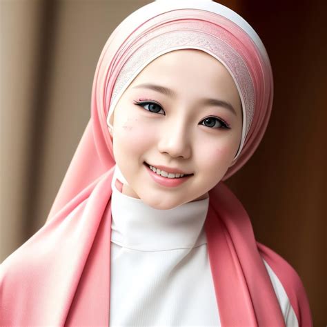 Uma Mulher Com Um Lenço Rosa E Um Lenço Rosa Na Cabeça Foto Premium