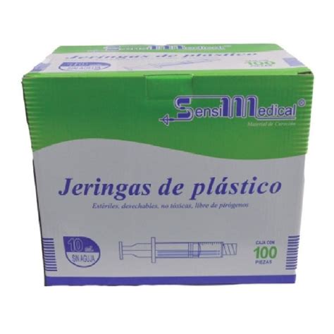 Jeringa 10 Ml C100 Sin Aguja Distribuidora Sta María