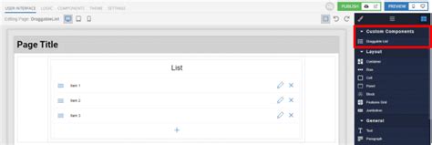 Draggable List Component Backendless Marketplace