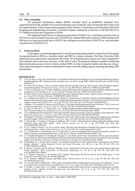 Health Electroencephalogram Epileptic Classification Based On Hilbert