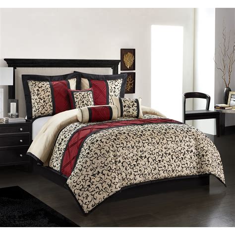 Nanshing Cristy Elegant 7 Piece Traditional Bedding Comforter Set Queen