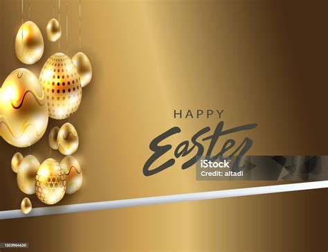 갈색 색조의 부활절 디자인 펜던트에 골드 색조 패턴의 달걀 1위에 대한 스톡 벡터 아트 및 기타 이미지 1위 갈색 공휴일 Istock