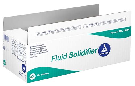 Dynarex Fluid Solidifier 28g Pouch 200pcscase 200 Count — Go Bulk