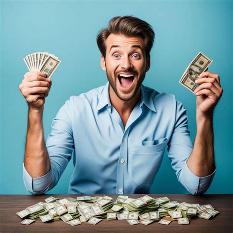 Premium Photo Naughty Happy Man Counting Money