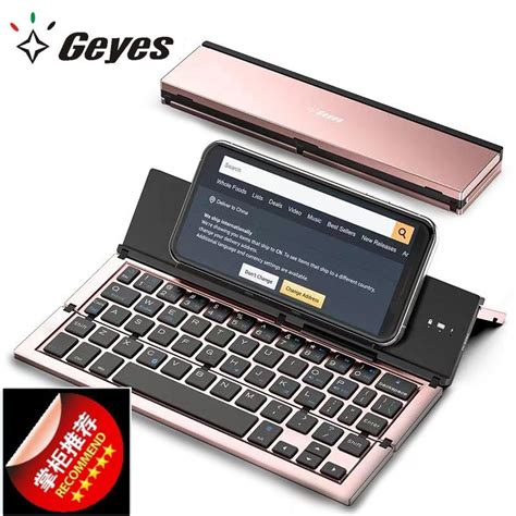 Geyes 无线折叠蓝牙键盘便携式妙控办公适用苹果手机ipad平板电脑益雷萨旗舰店