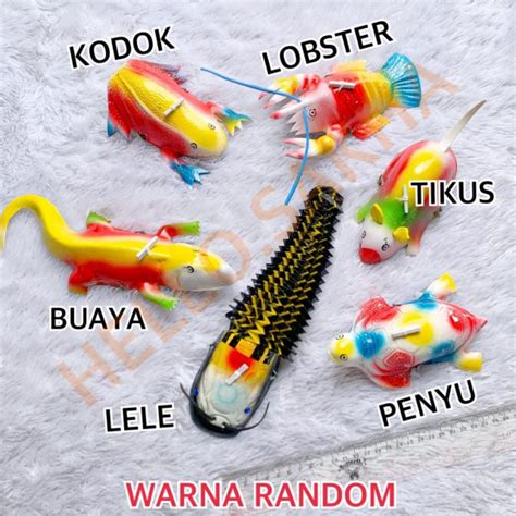 Jual Mainan Jadul Lele Tarik Jalan Jadoel Jaman Dulu Ikan Gerak Gerak Buaya Lobster Kura Kura