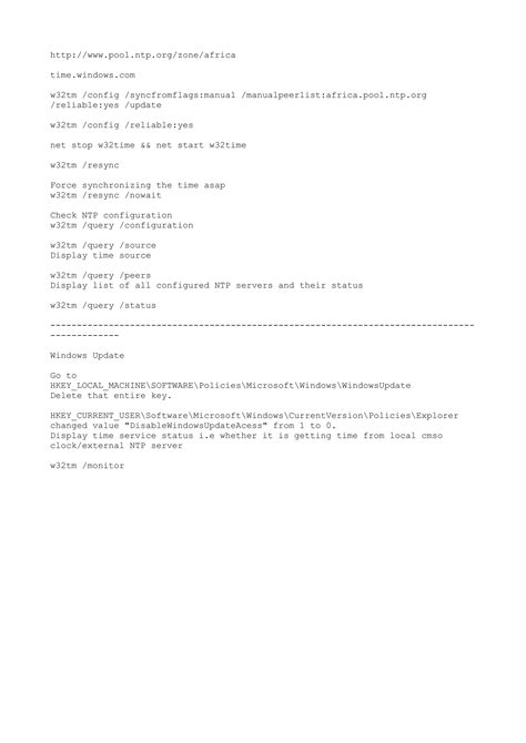 Basic Command For Time Sync Domain Controllers Pdf