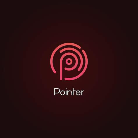 Premium Vector Pointer P Letter Logo P Logo Letter Logo