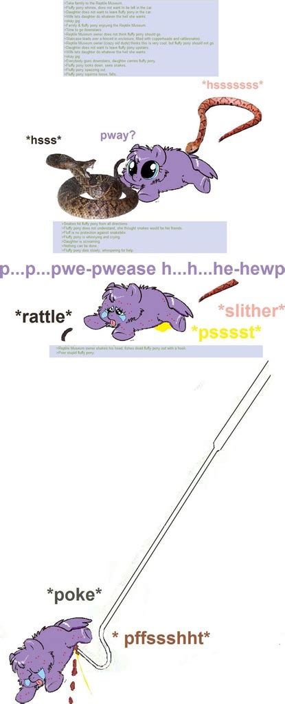 15291 Grimdark Grotesque Edit Fluffy Pony Snake Authorginger