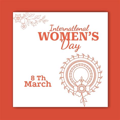 Premium Vector Unique Womens Day Social Media Template
