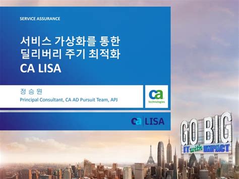 Ca Lisa 서비스가상화 Pdf