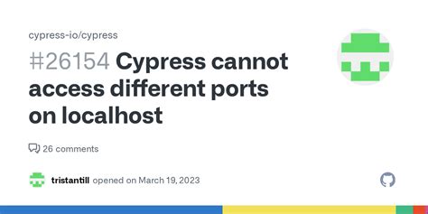 Cypress Cannot Access Different Ports On Localhost · Issue 26154 · Cypress Iocypress · Github