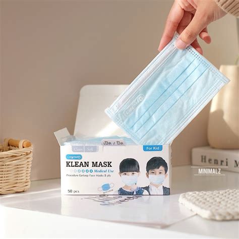 กันฝุ่นpm2 5 Longmed หน้ากากอนามัยทางการแพทย์ Klean Mask Medical Use หน้ากาก แมส 3d แมสหน้าเรียว